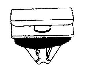 Moulding Clip Rocker w/Seal 9mm Hole,10mm Stem