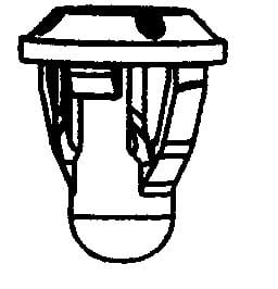 Retainer Plastic Tail Lamp GM