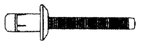 1/4″ Steel Rivet Zinc Plated 1/2″ Flange Grip to .138″