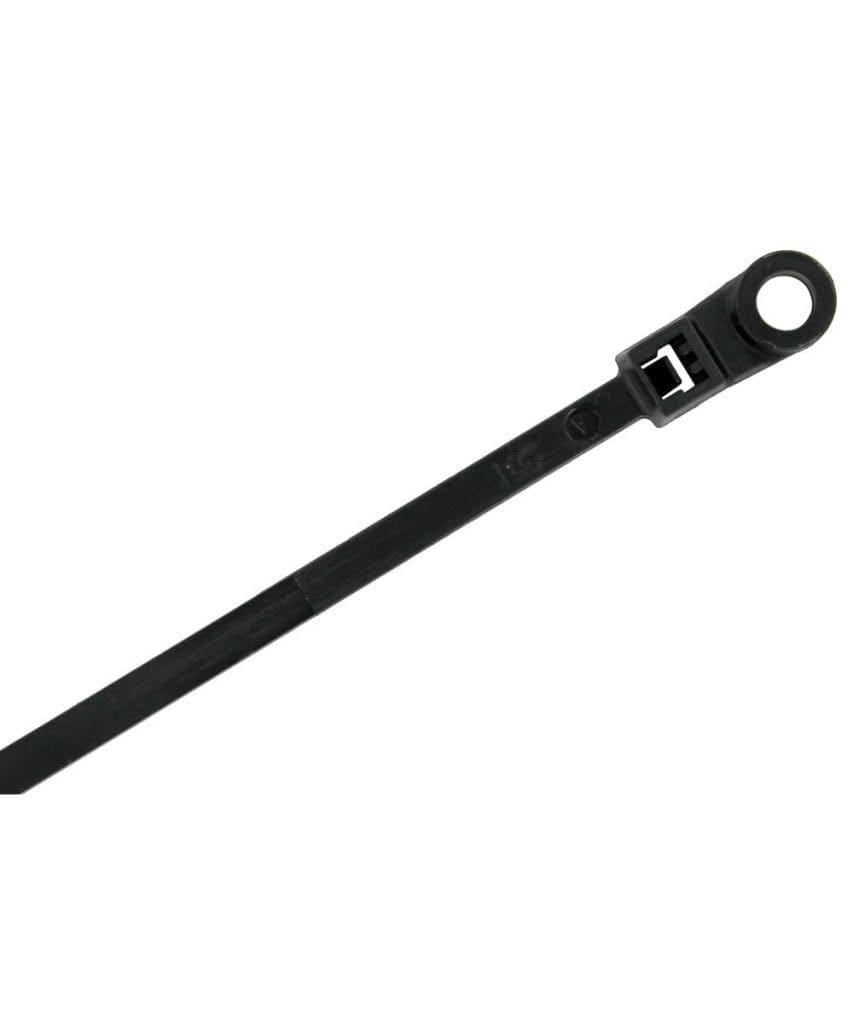 Cable Tie 8″ W/Mount Hole Black